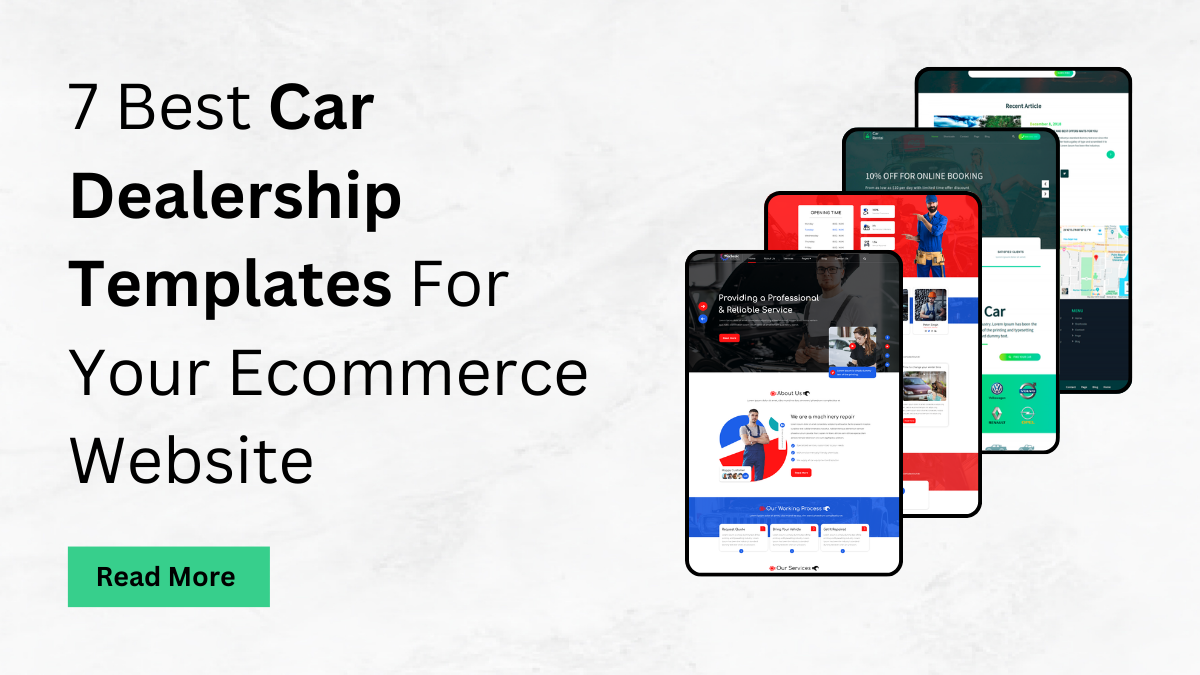 7 Best Car Dealership Templates For Your Ecommerce Website