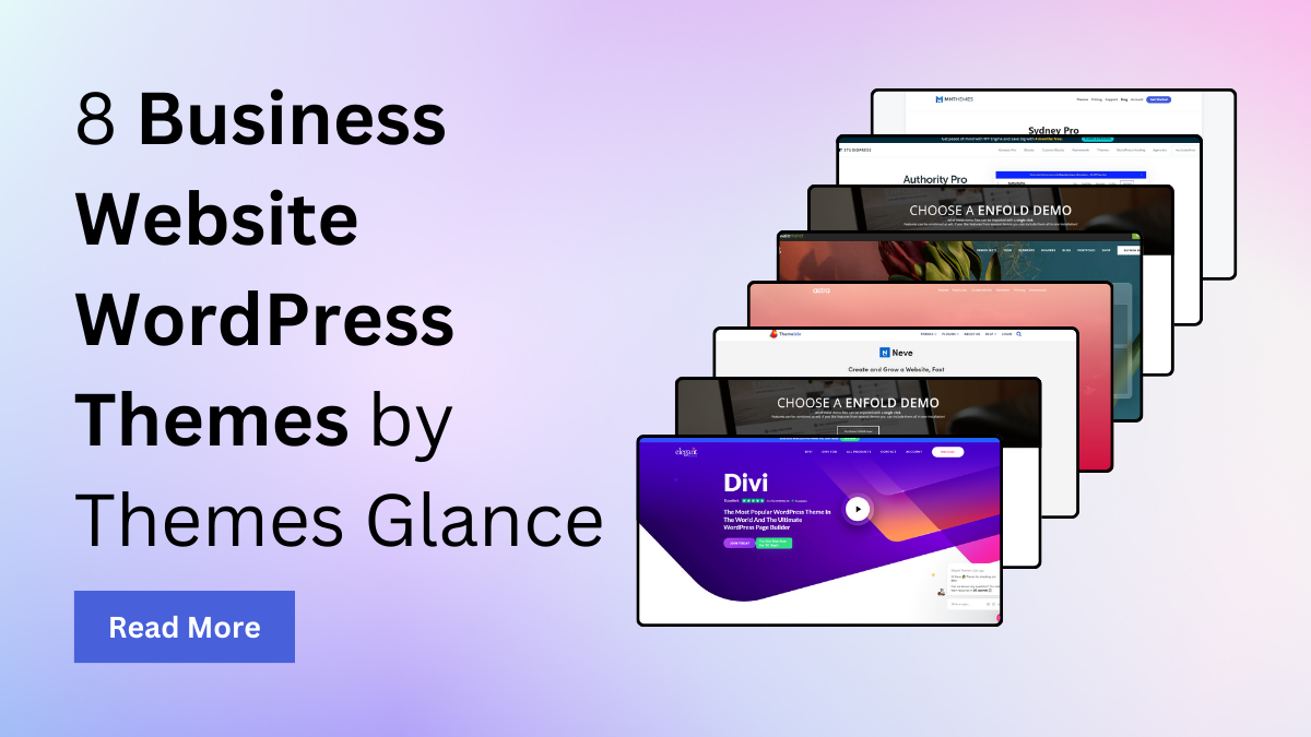 8 Business Website WordPress Themes by Themes Glance