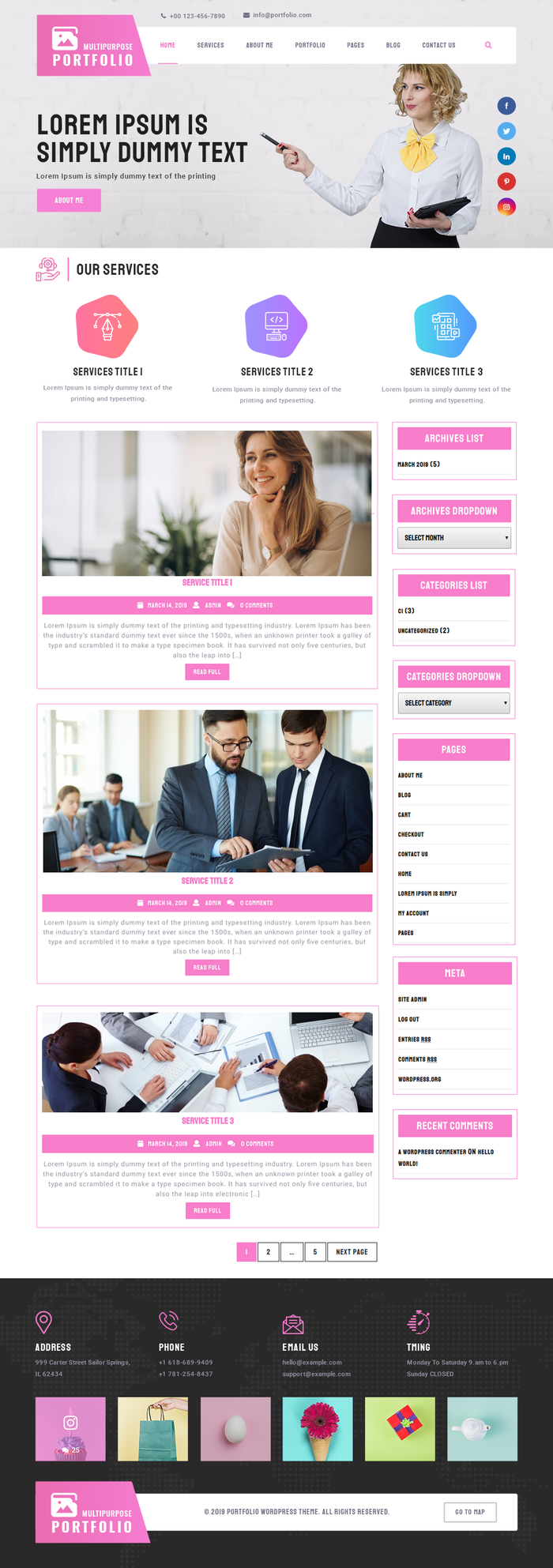 Free WordPress Portfolio Themes for Creative Portfolios and Studios