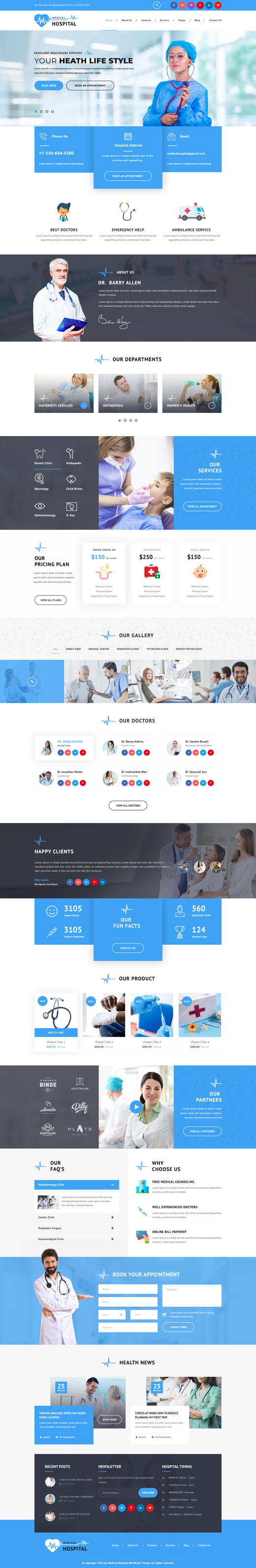 Free WordPress Medical Theme for Surgeons and Hospitals – Themesglance
